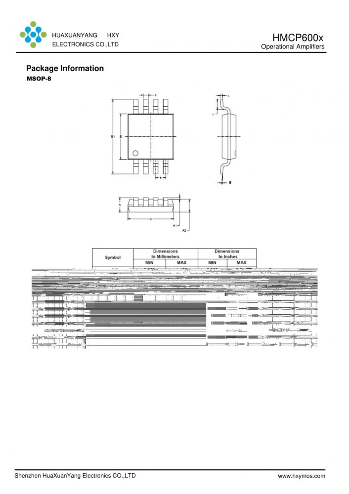 HMCP6002 datasheet page 10