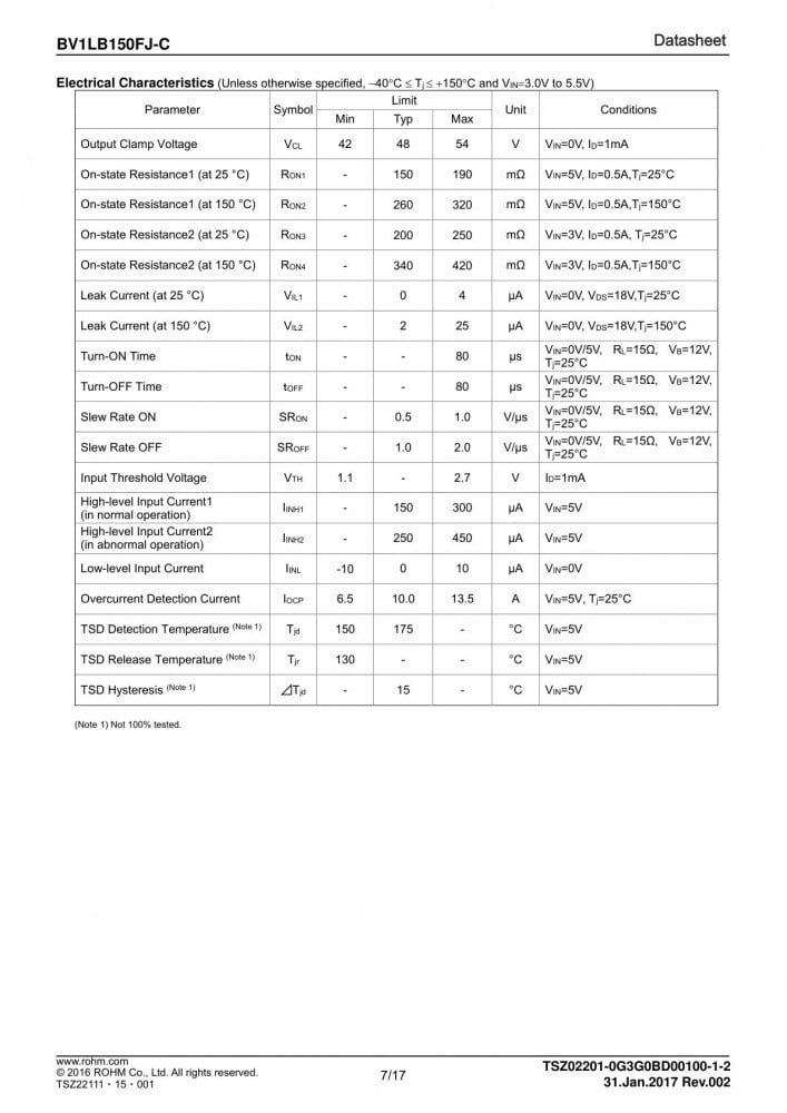 BV1LB150FJ-CE2 datasheet page 7