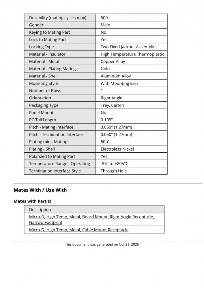 Technical document image 2 for MKHT-152-025-323-220S
