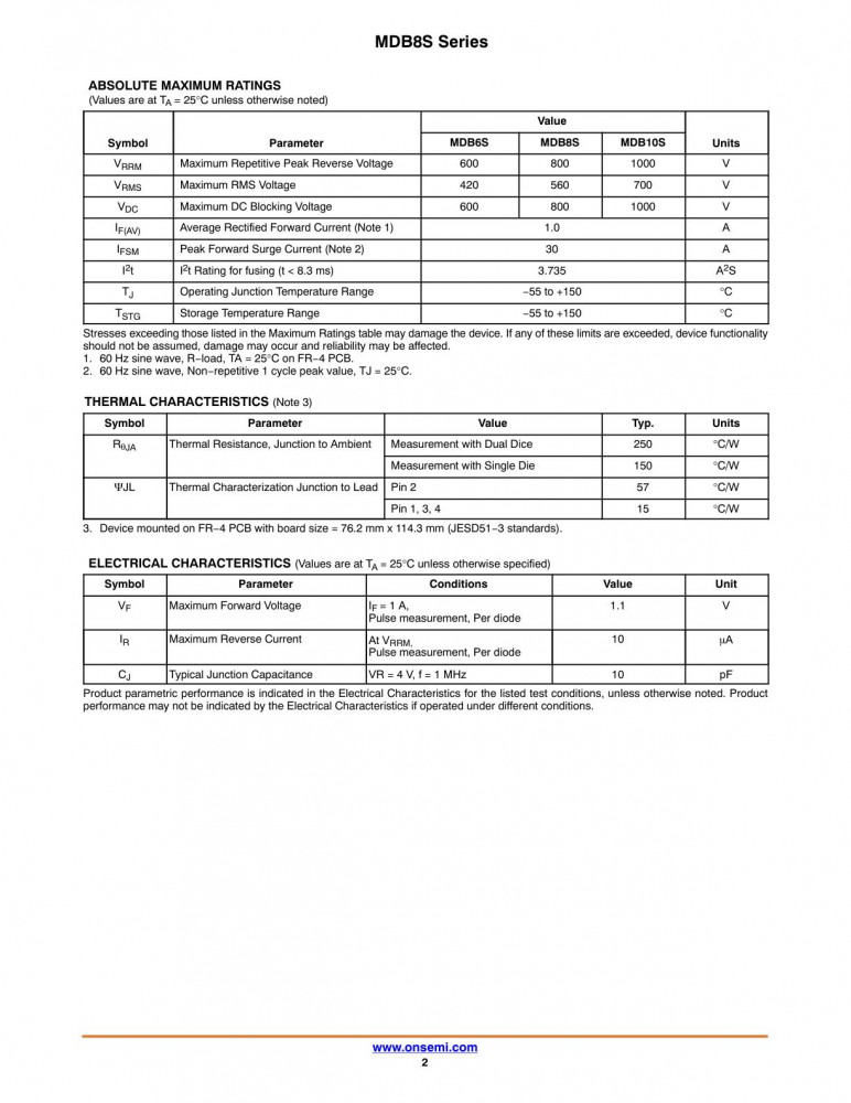 MDB6S datasheet page 2
