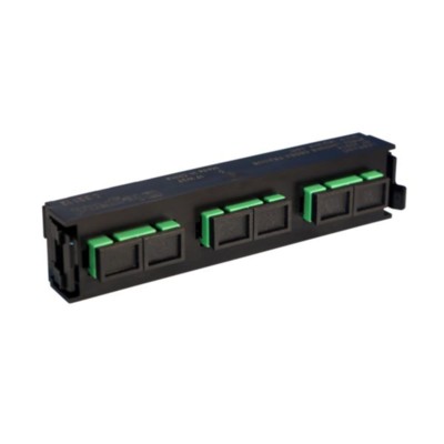 SC APC duplex block for 6 singlemode fibres - green for sale