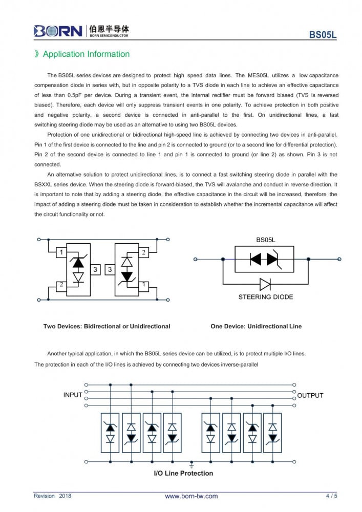 BORN BS05L datasheet page 4