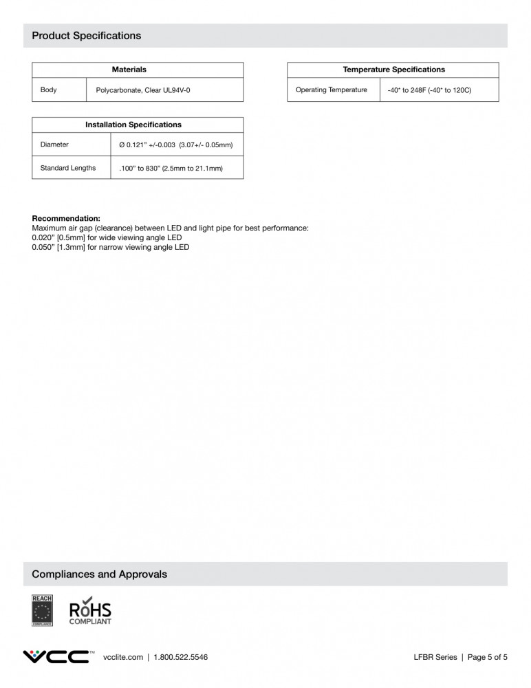 LFBR Series technical document page 5