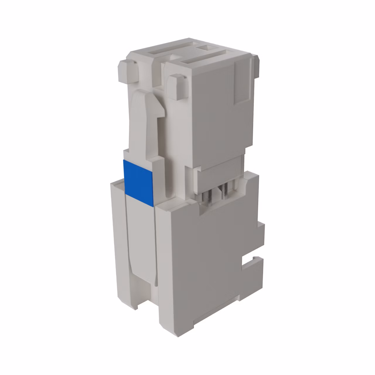 Appli-Mate RAST 5 IDT Housing, 5.00mm Pitch, Indirect, Female, 16 Amp, 2 Circuits, Position Keys 1a, 2b, Fully Coded, Latch Between Circuits 1 & 2, Blue Color Stripe for sale
