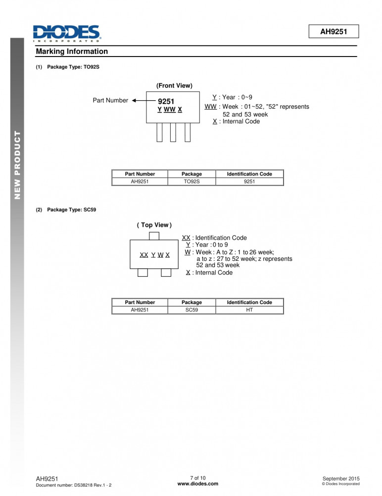 AH9251 datasheet page 7