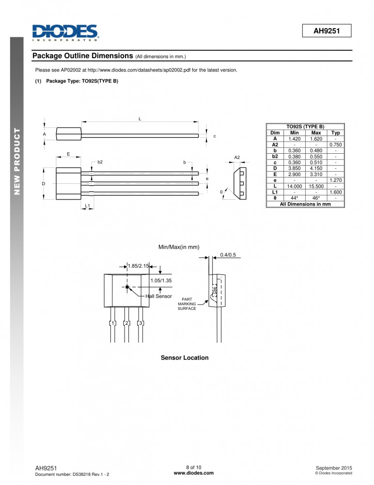 AH9251 datasheet page 8