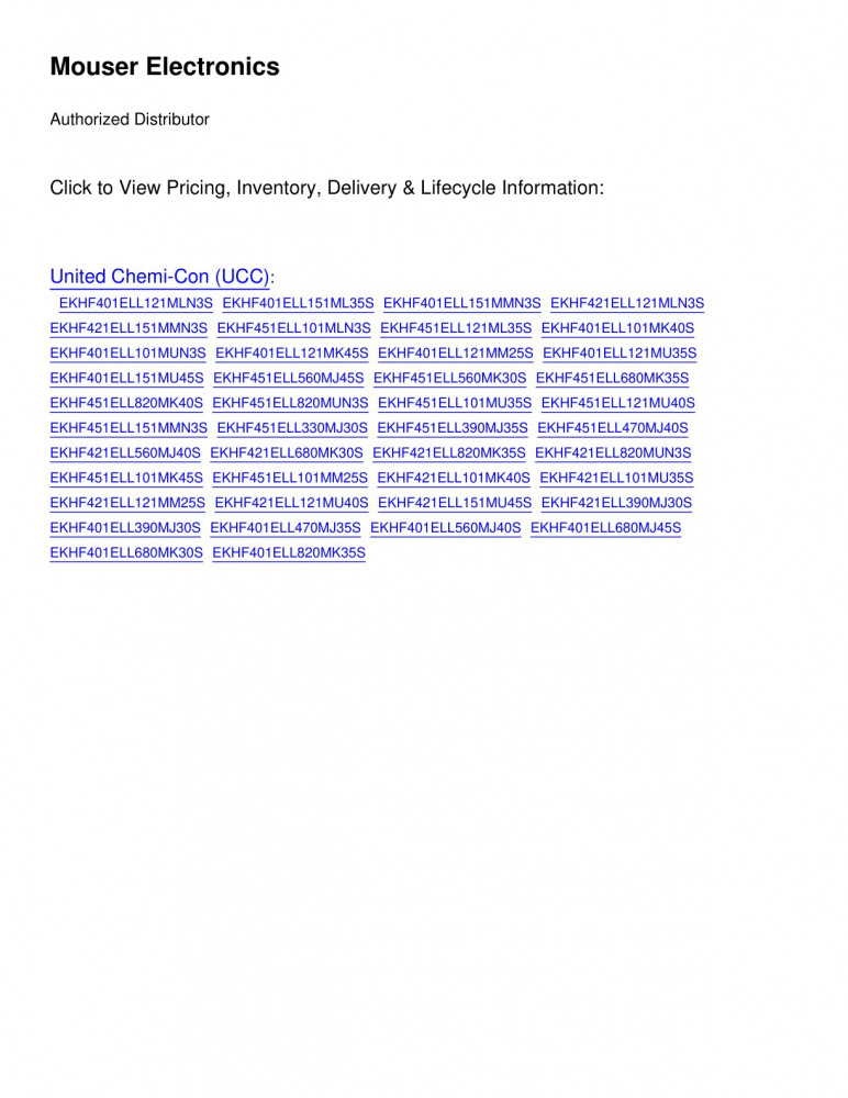 KHF series technical document, page 3