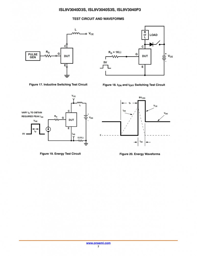 ISL9V3040D3ST datasheet page 7