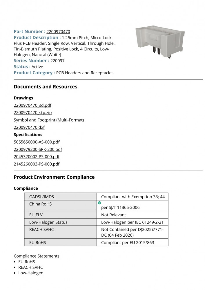 Product document image, page 1