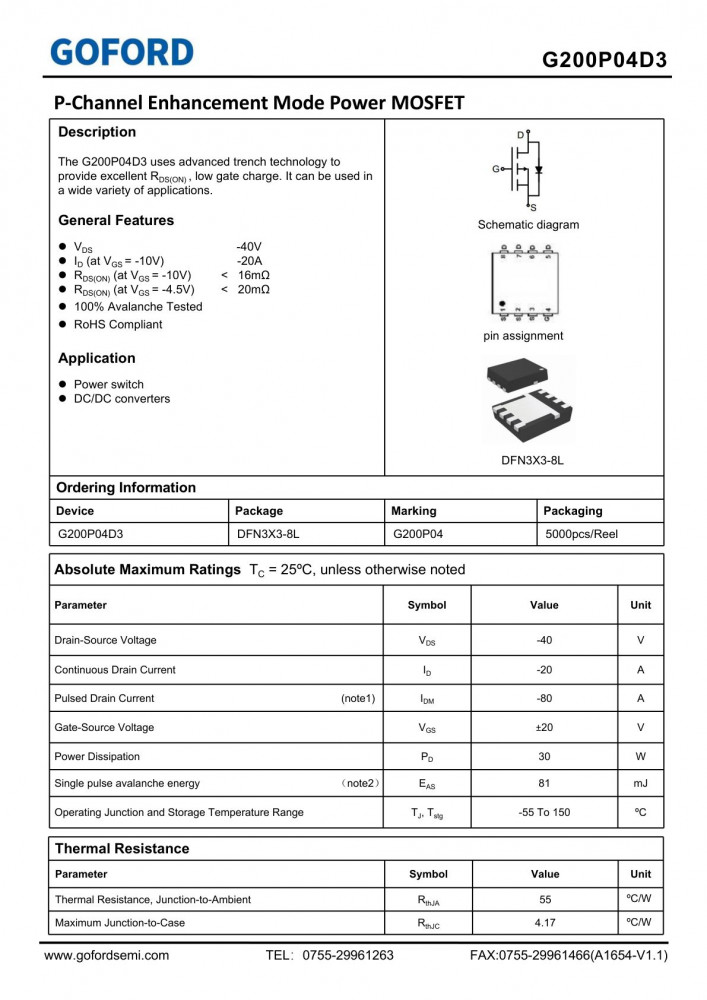 G200P04D3 datasheet page 1