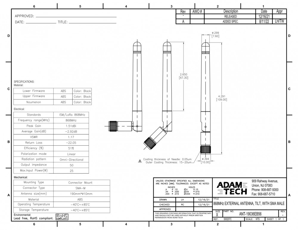 ANT-19036EB56 technical document preview
