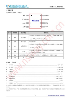 NS6318 4-30V Input 3.6A Output Synchronous Buck Regulator for sale