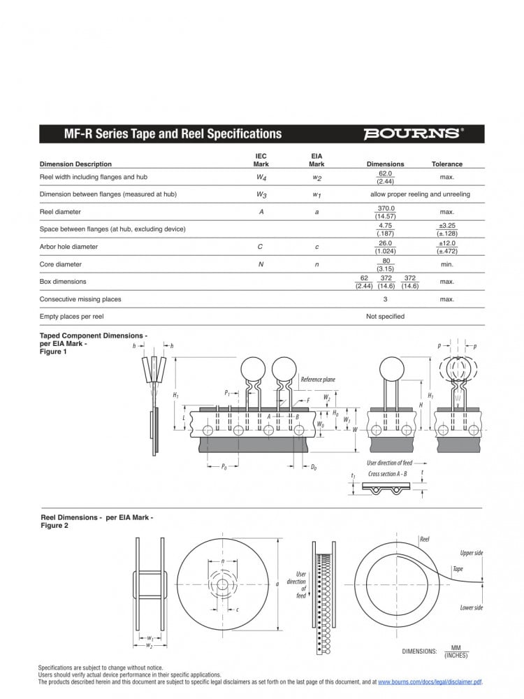 Bourns MF-R series datasheet page 7