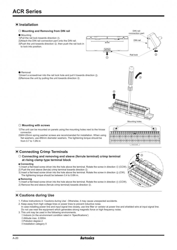 ACR Series technical document preview, page 3