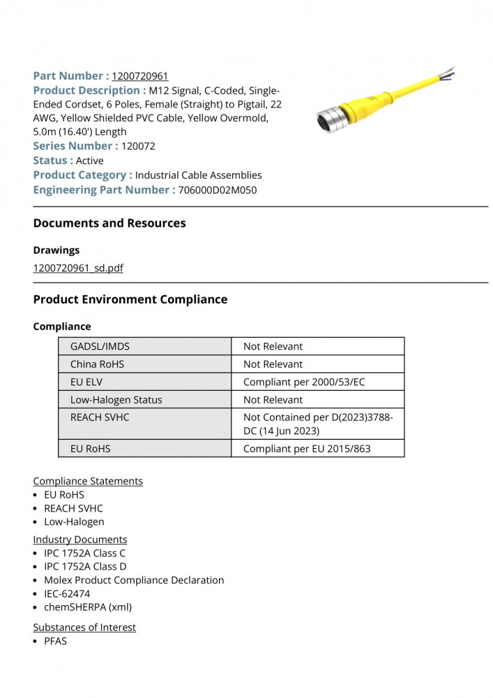 Product document page 1