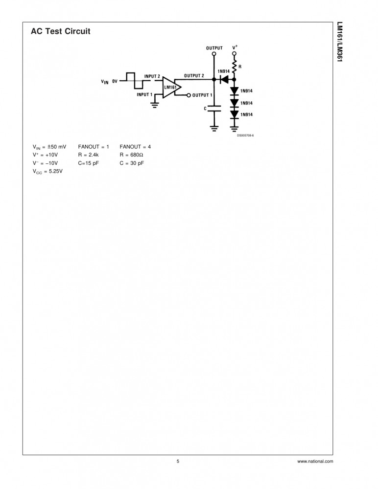 LM161H/883 datasheet page 6