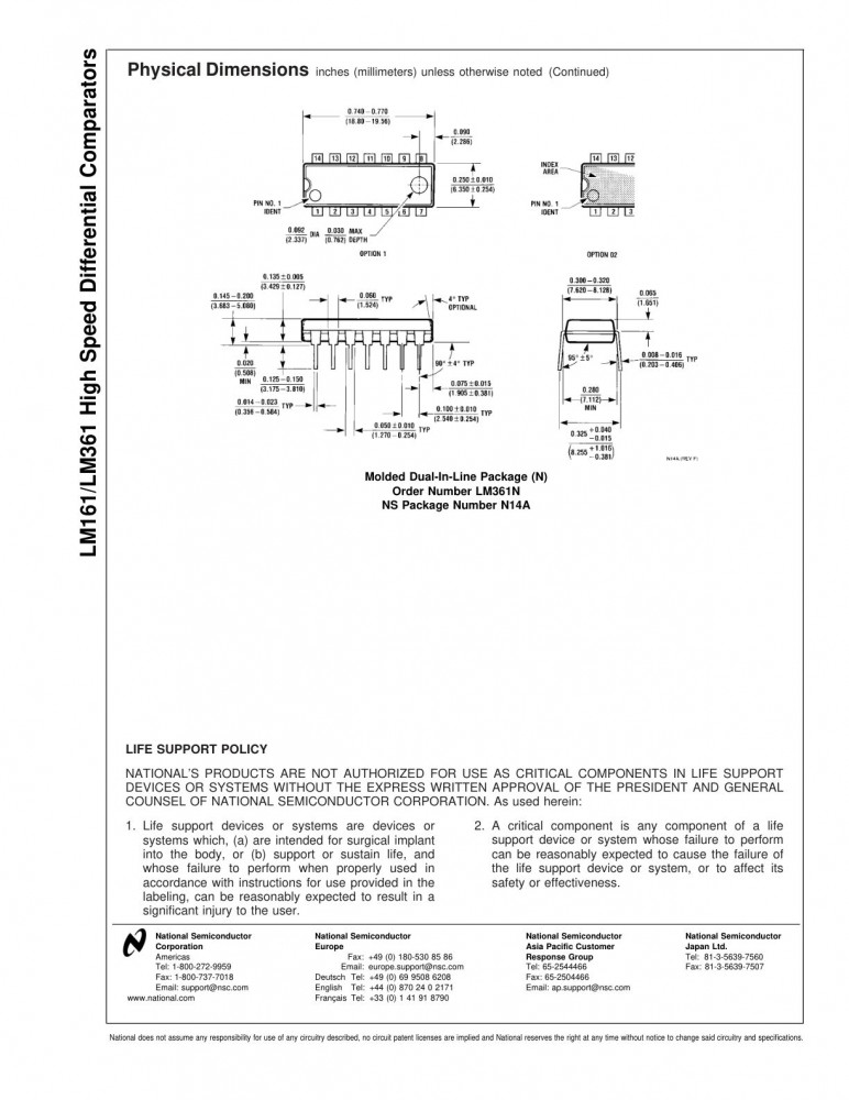 LM161H/883 datasheet page 9