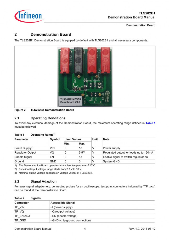 TLS202B1 demonstration board manual page 4