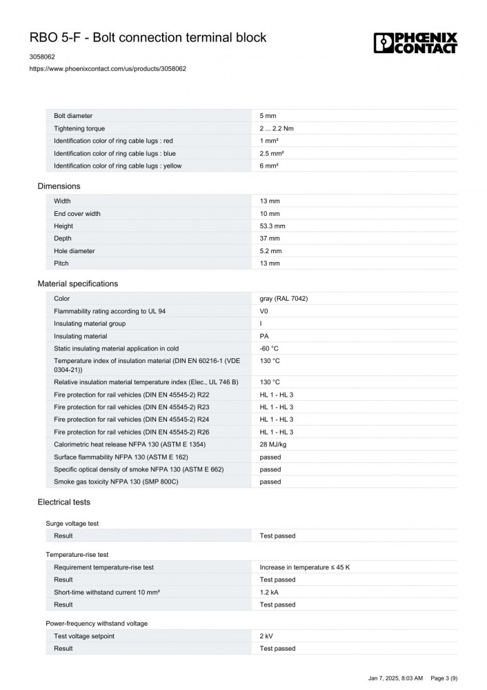 Phoenix Contact 3058062 technical document page 3