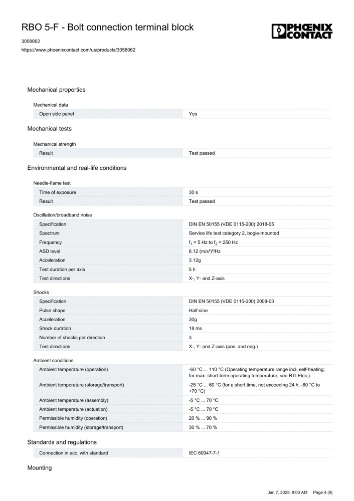 Phoenix Contact 3058062 technical document page 4