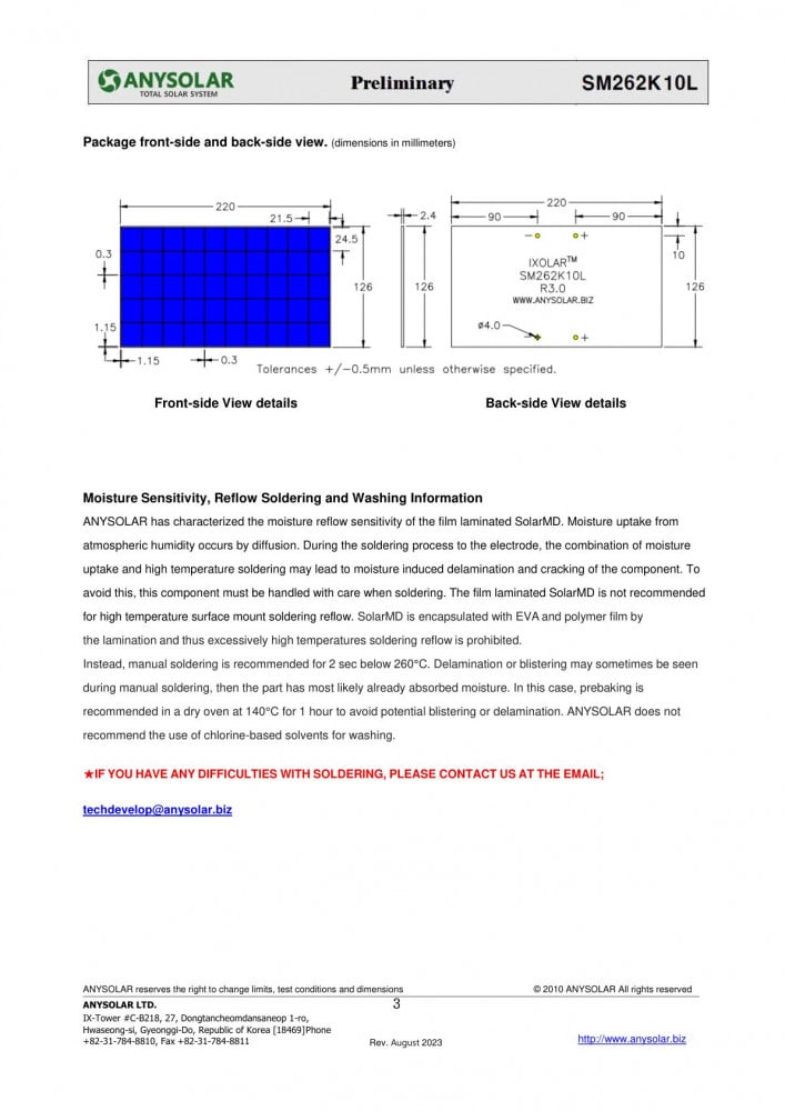 SM262K10L datasheet page 3