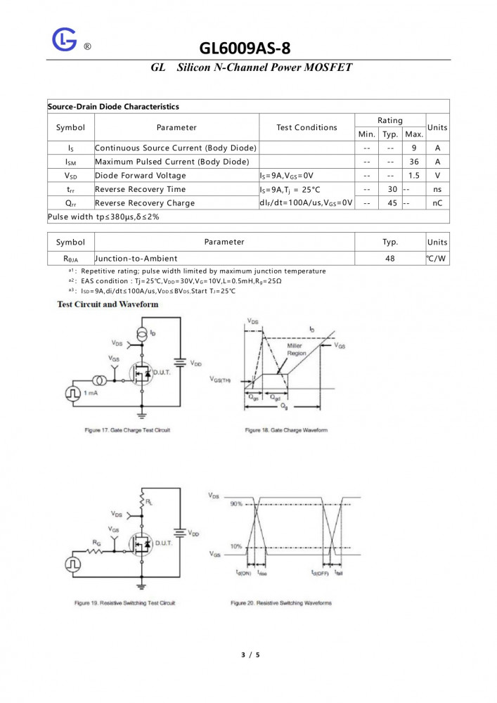 GL6009AS-8 datasheet page 3
