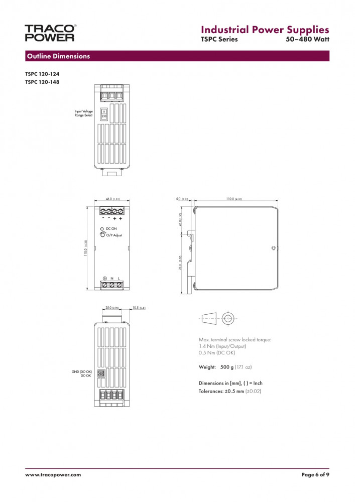 TSPC series technical document, page 6