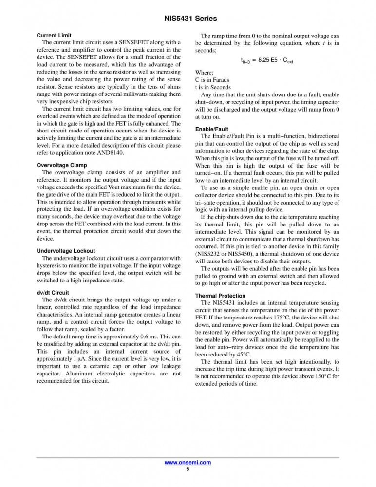 NIS5431 datasheet page 5