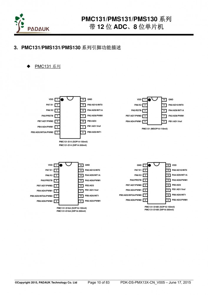 PMC131 datasheet page 10