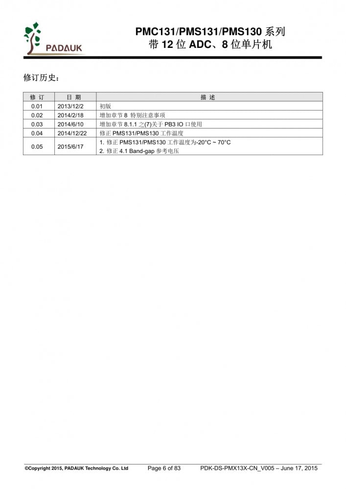 PMC131 datasheet page 6