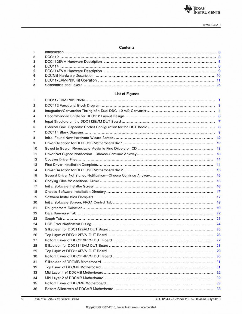 DDC11XEVM-PDK document image, page 2