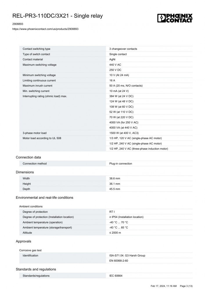 Phoenix Contact 2908893 datasheet page 3