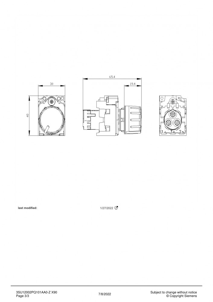 SIEMENS A6X30143840 datasheet page 3