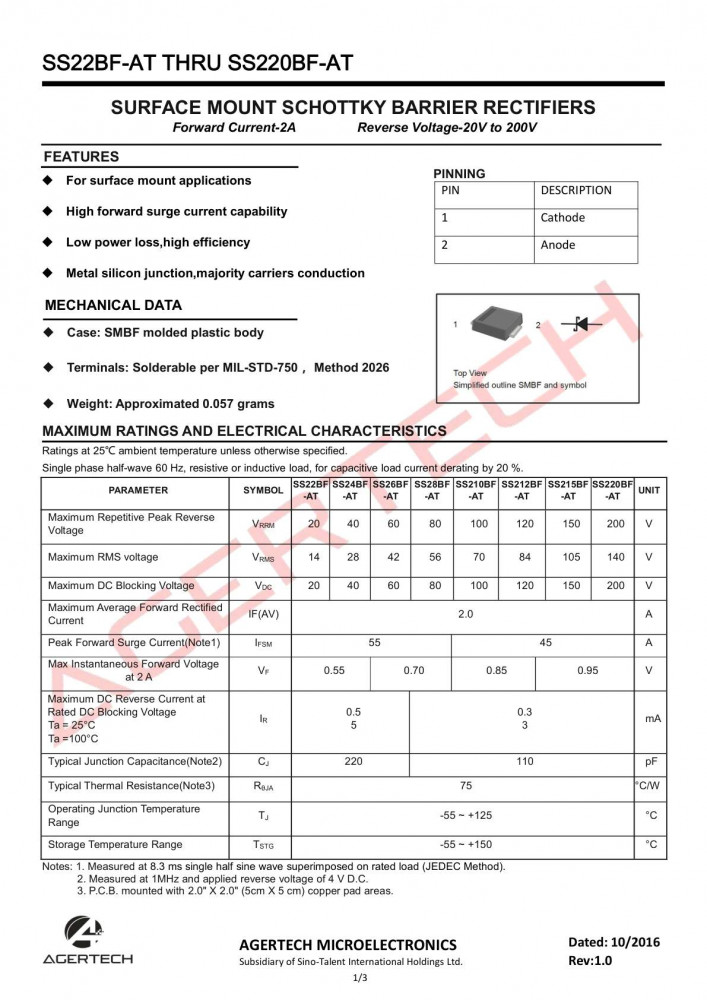 SS24BF-AT datasheet page 1