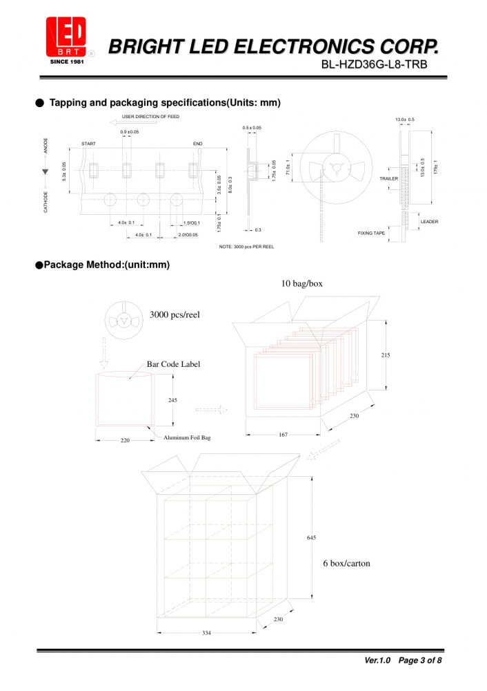 BL-HZD36G-L8-TRB datasheet page 3