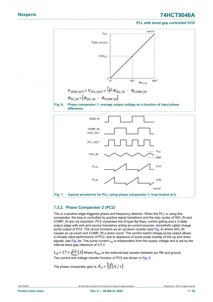 74HCT9046A datasheet page 7
