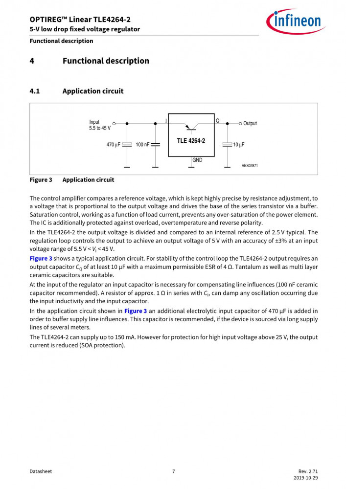 TLE42642GHTSA2 datasheet page 7