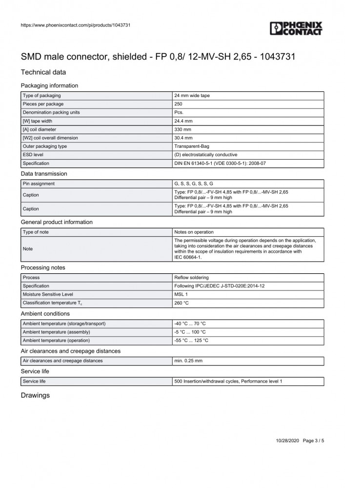 Phoenix Contact 1043731 technical document page 3