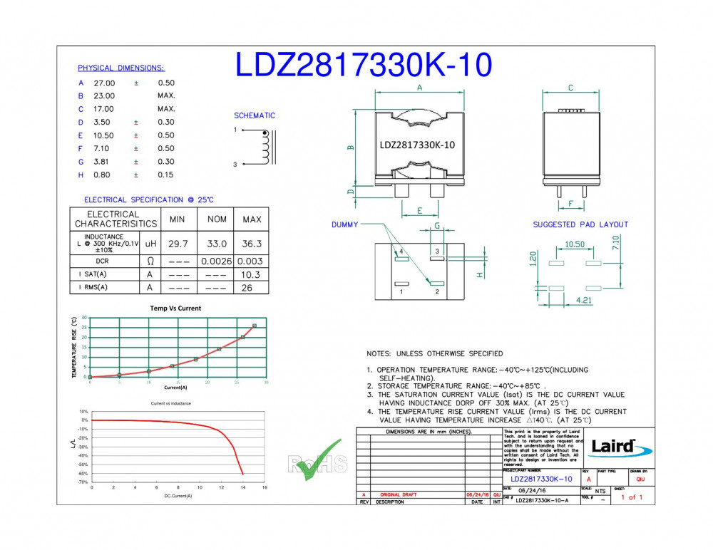 LDZ2817330K-10 technical drawing