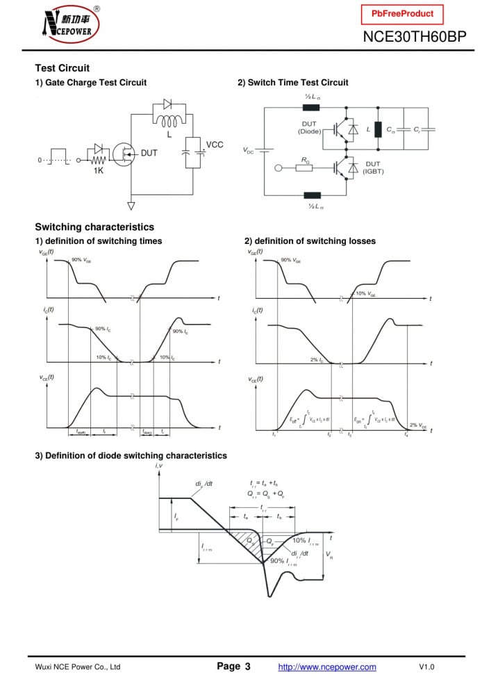 NCE30TH60BP datasheet page 3
