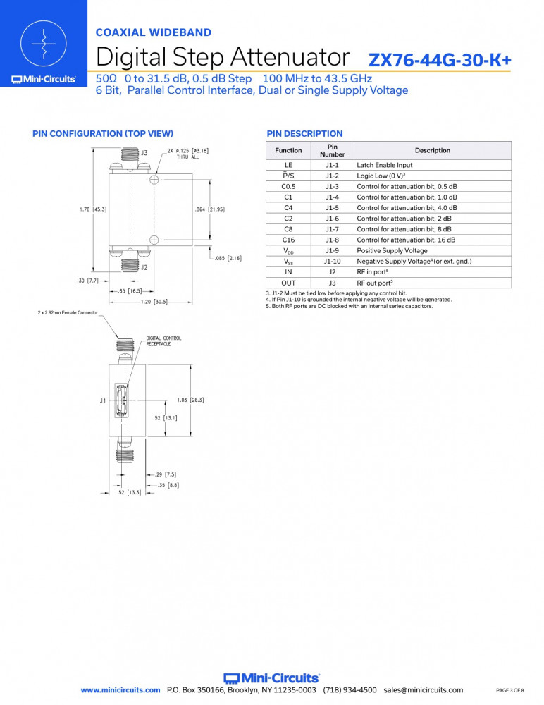ZX76-44G-30-K+ datasheet page 3