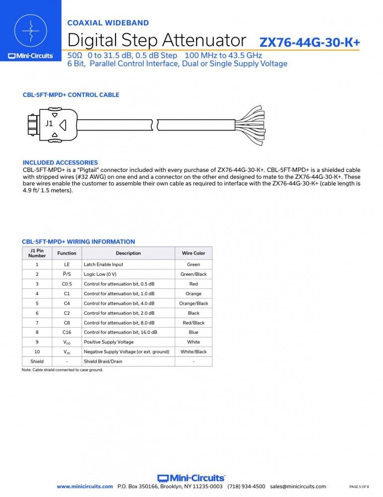 ZX76-44G-30-K+ datasheet page 5