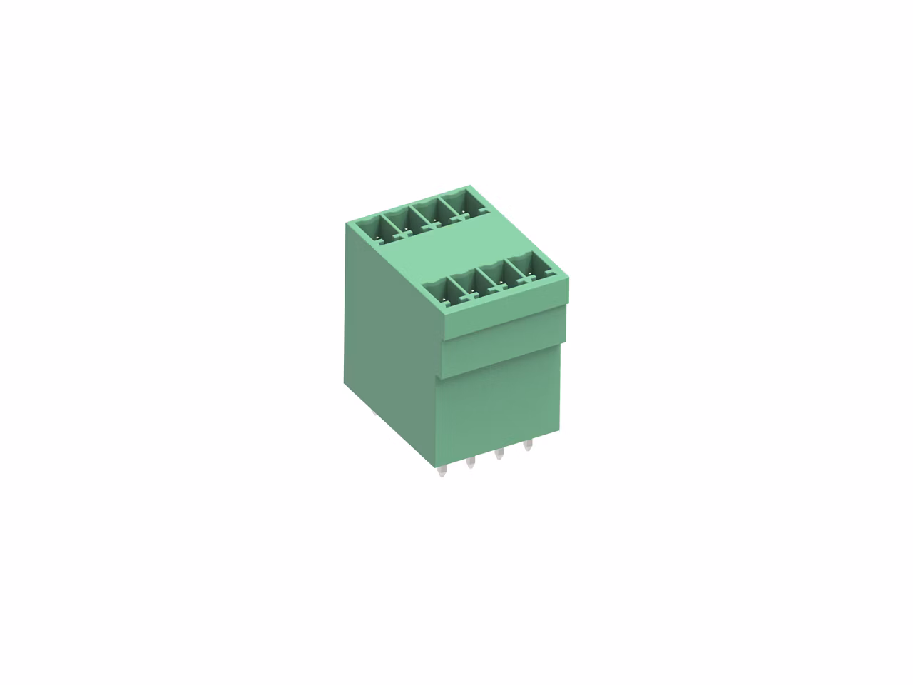 6.35mm Pitch Eurostyle Vertical Fixed Mount PCB Terminal Block, 2 Circuits
