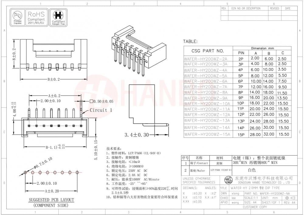 WAFER-HY200WZ-5A technical document preview