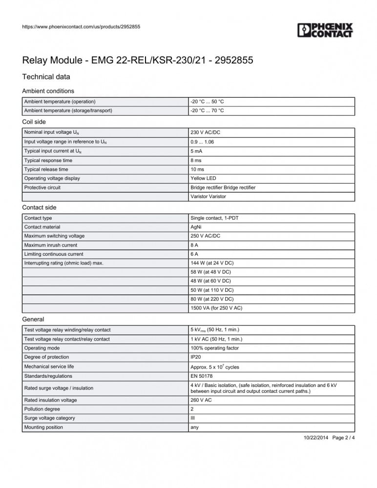 2952855 product document page 2