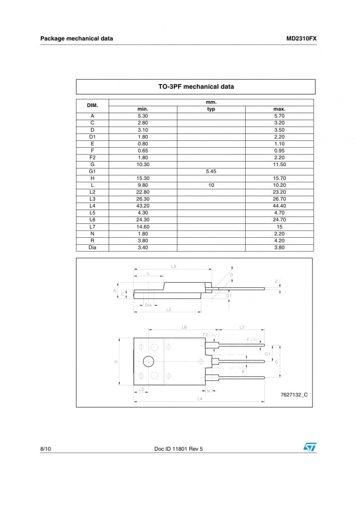 MD2310FX datasheet page 8