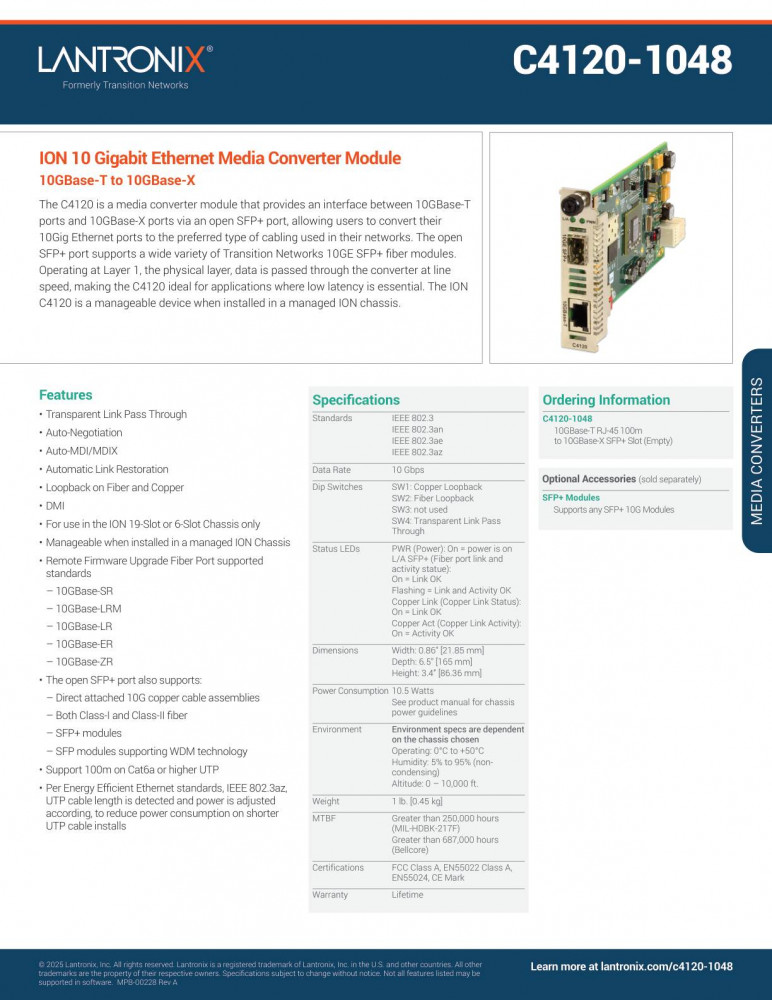C4120 product documentation preview
