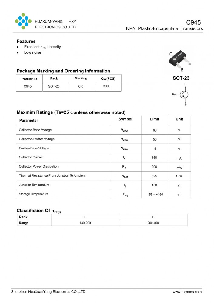 C945 technical document page 1