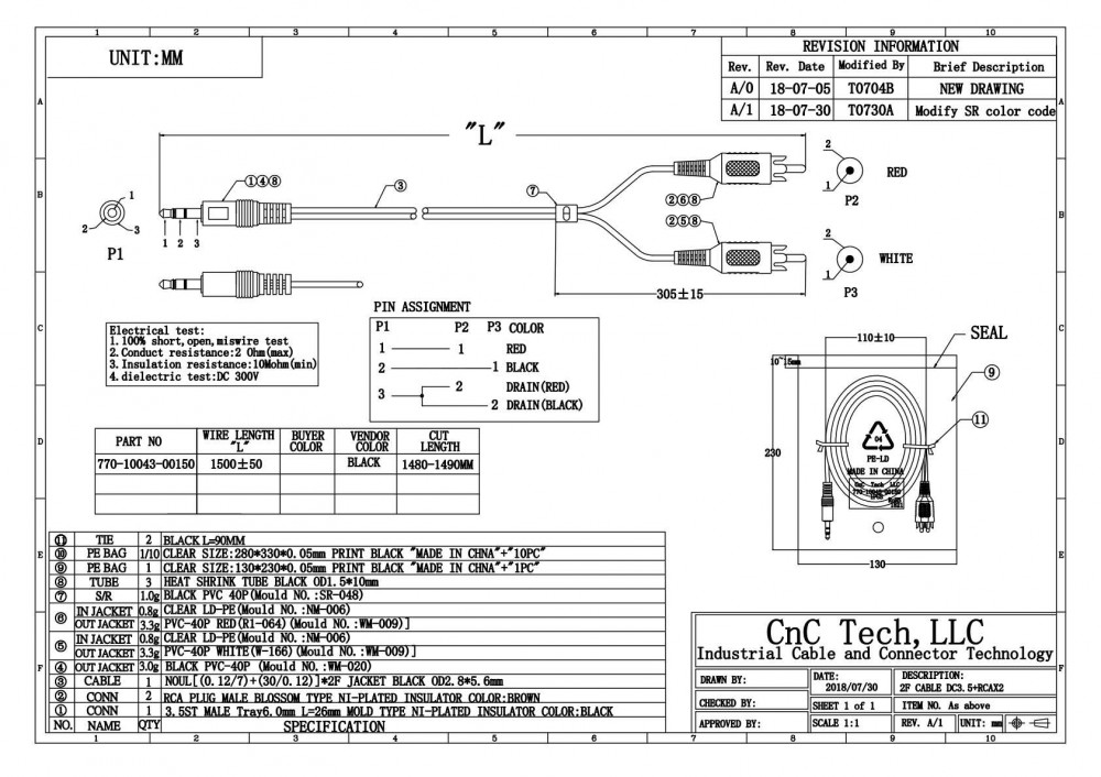770-10043-00150 product drawing preview