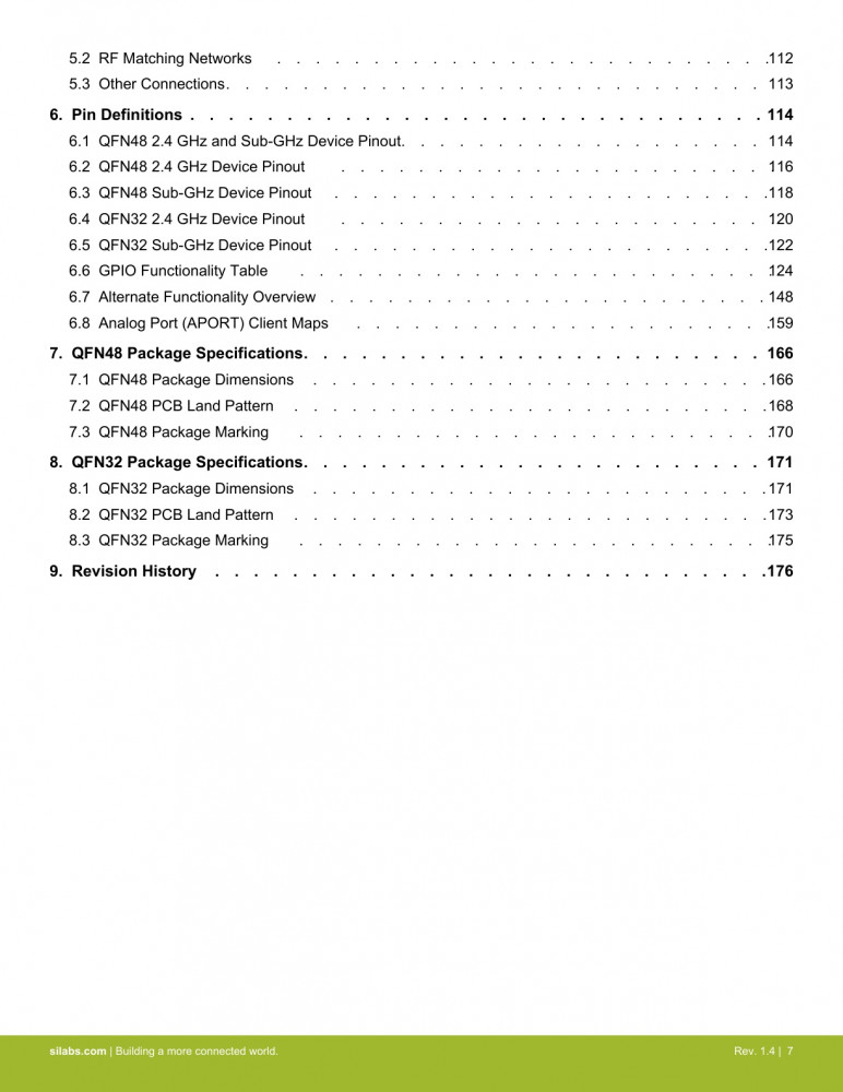 EFR32FG14 datasheet page 7